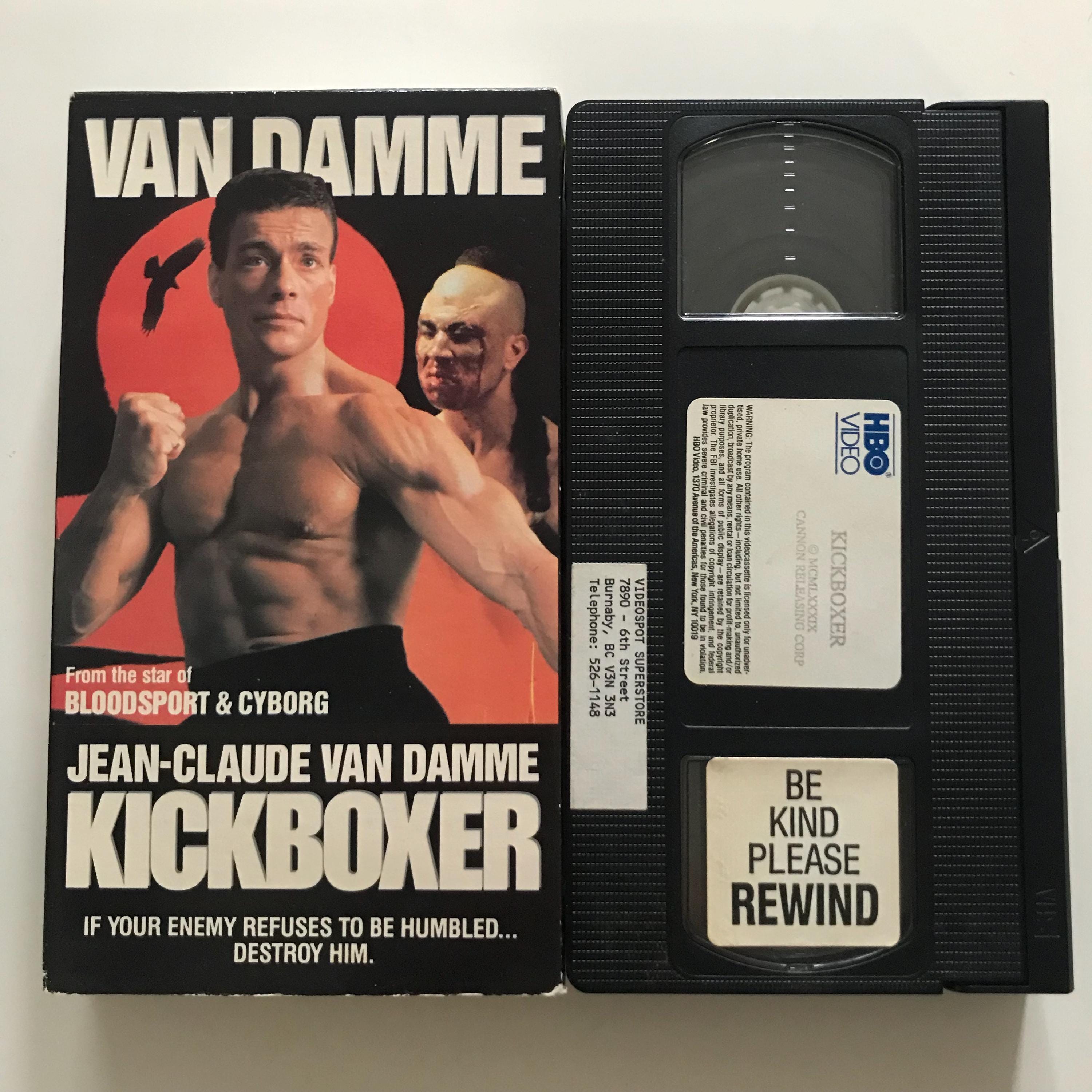 Vintage Kickboxer VHS Tape Jean-claude Van Damme 80s Action - Etsy