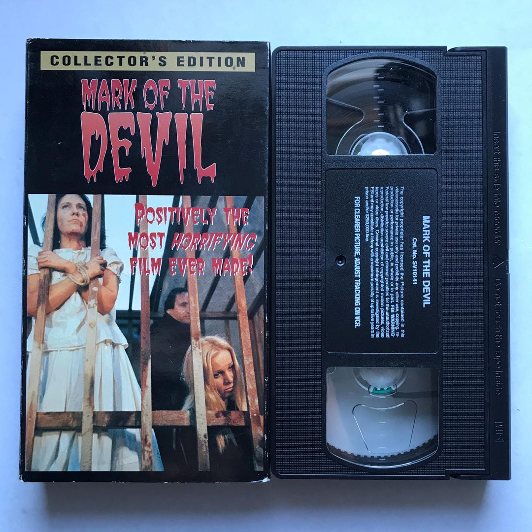 Mark of the Devil VHS Tape 70s Folk Horror Witchcraft Anchor Bay ...
