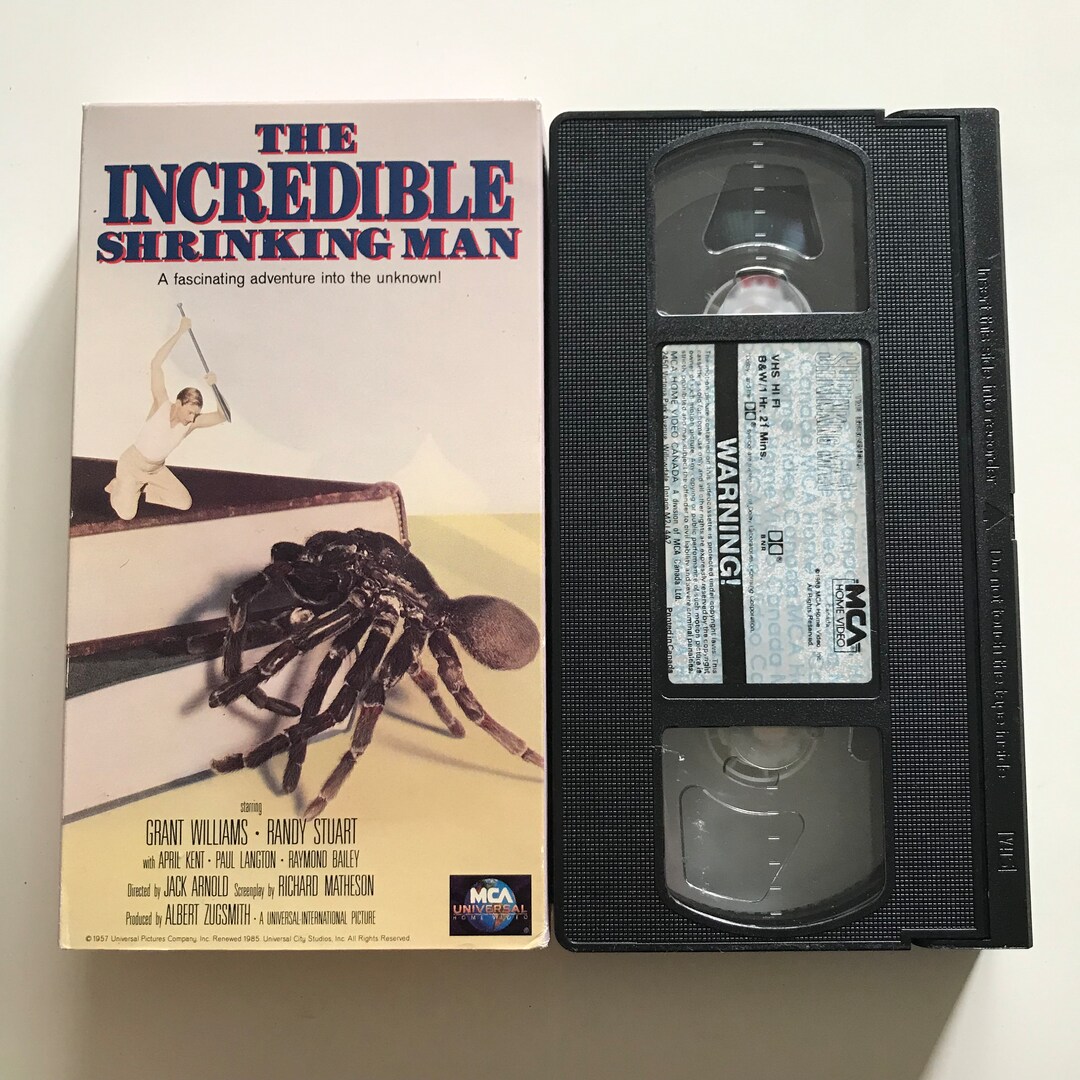 The Incredible Shrinking Man VHS 50s Sci-fi Horror Richard Matheson B&W ...
