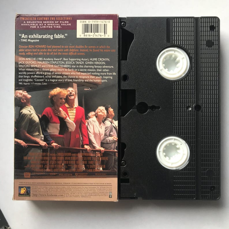 Cocoon VHS Tape 80s Ron Howard Sci-fi Comedy Cult Flick - Etsy