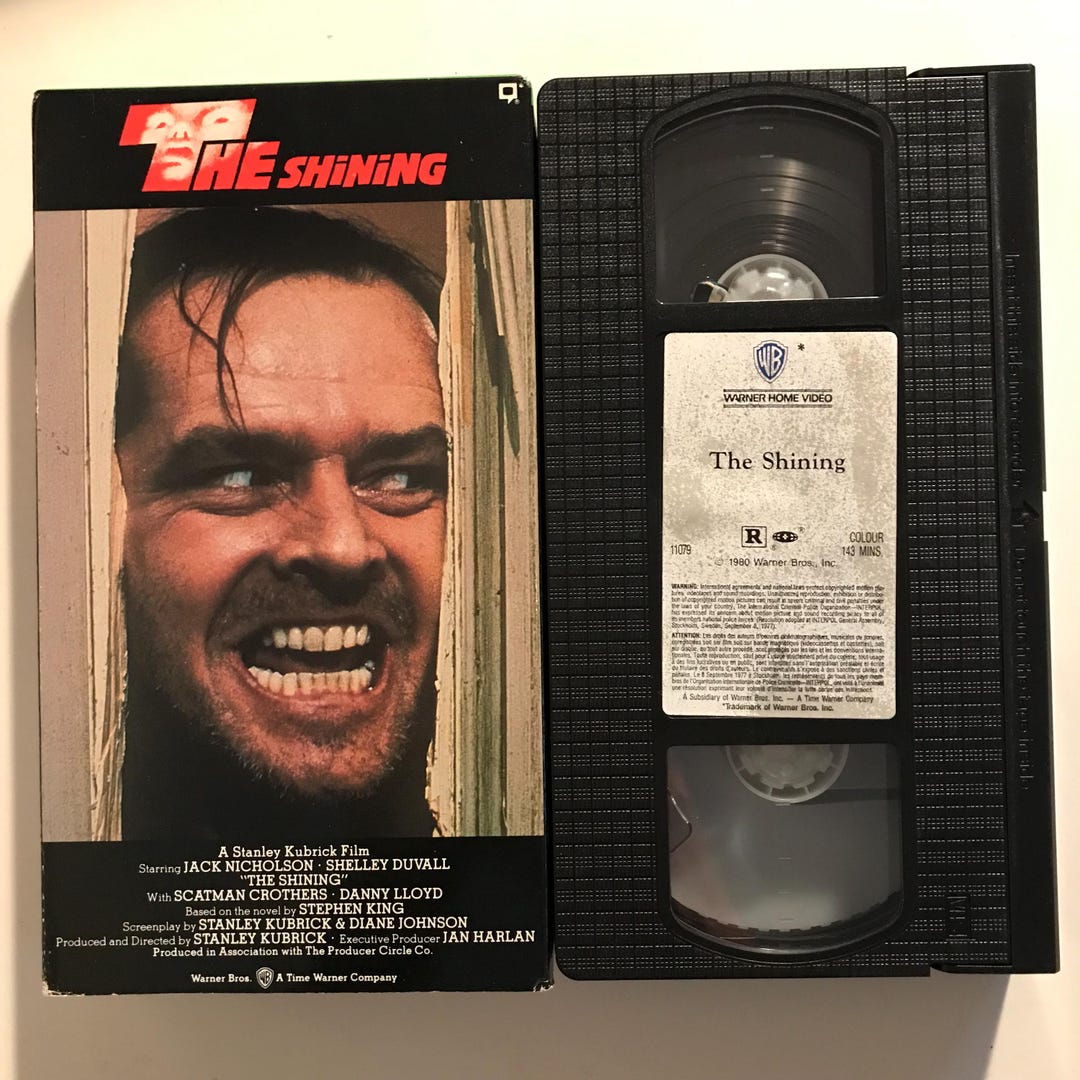 The Shining VHS Tape Retro Stephen King Horror 80s Cult Film - Etsy