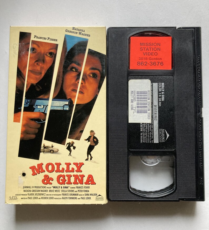 Molly & Gina VHS Tape Peter Fonda Elizabeth Berkley 90s Thriller Drama ...