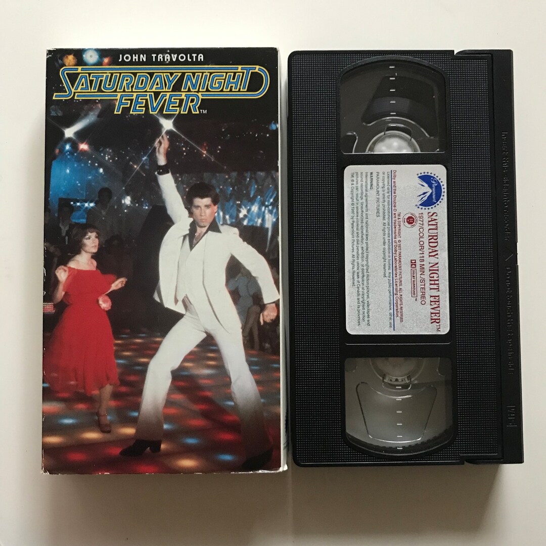 Vintage Saturday Night Fever VHS Tape 70s John Travolta Cult Film - Etsy