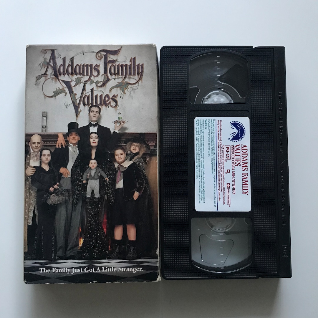 Vintage Addams Family Values VHS Tape 90s Cult Goth Comedy - Etsy UK