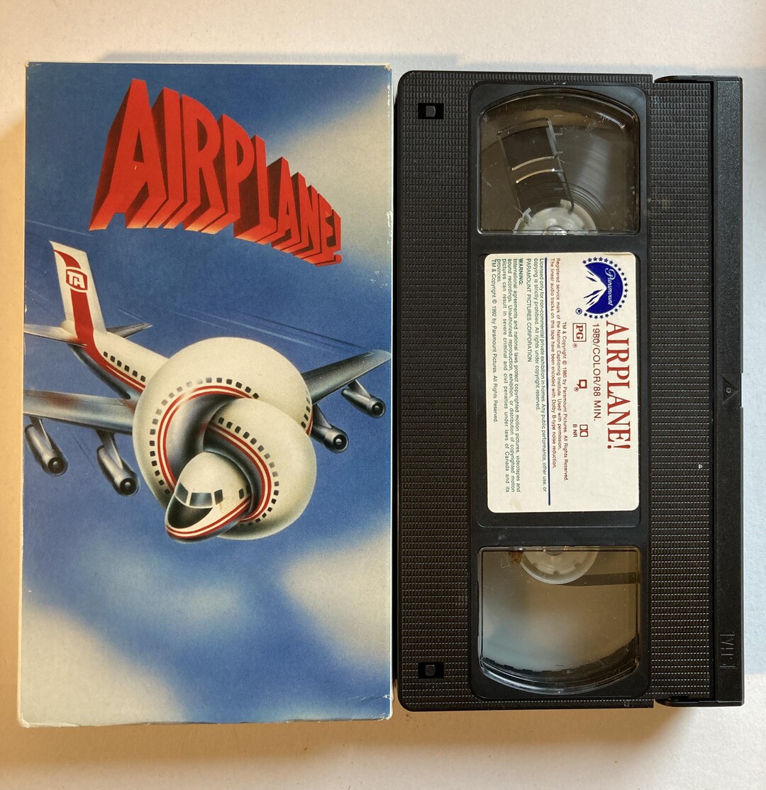 Vintage Airplane VHS Tape 1980 80s Cult Comedy Film - Etsy UK