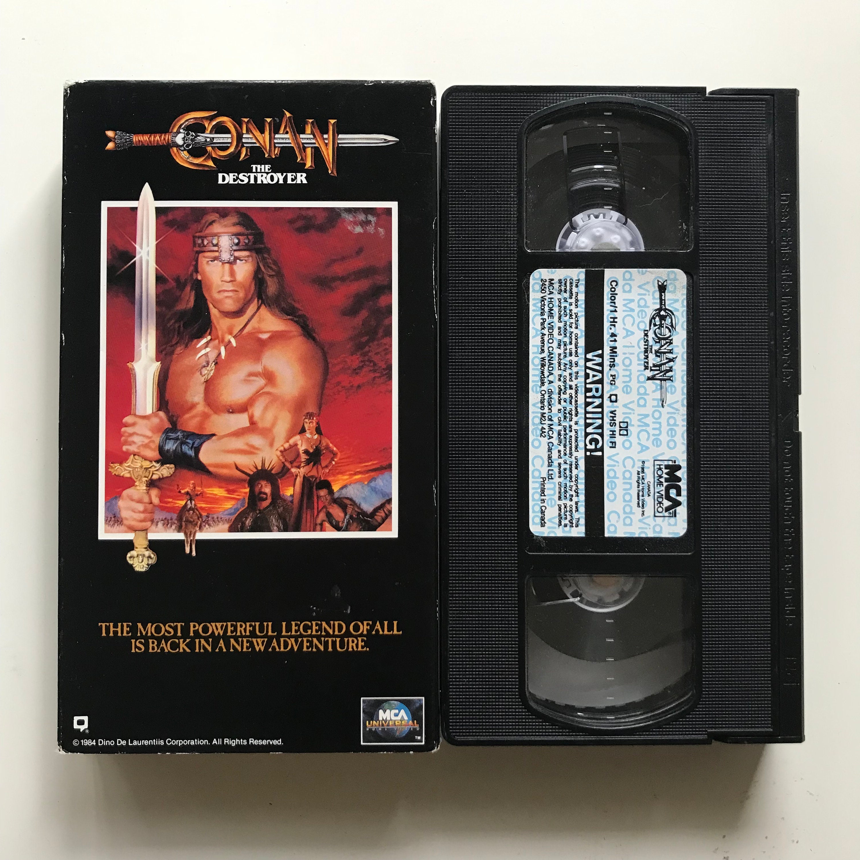 Conan the Destroyer VHS Tape Vintage 80s Cult Film MCA Home Video - Etsy