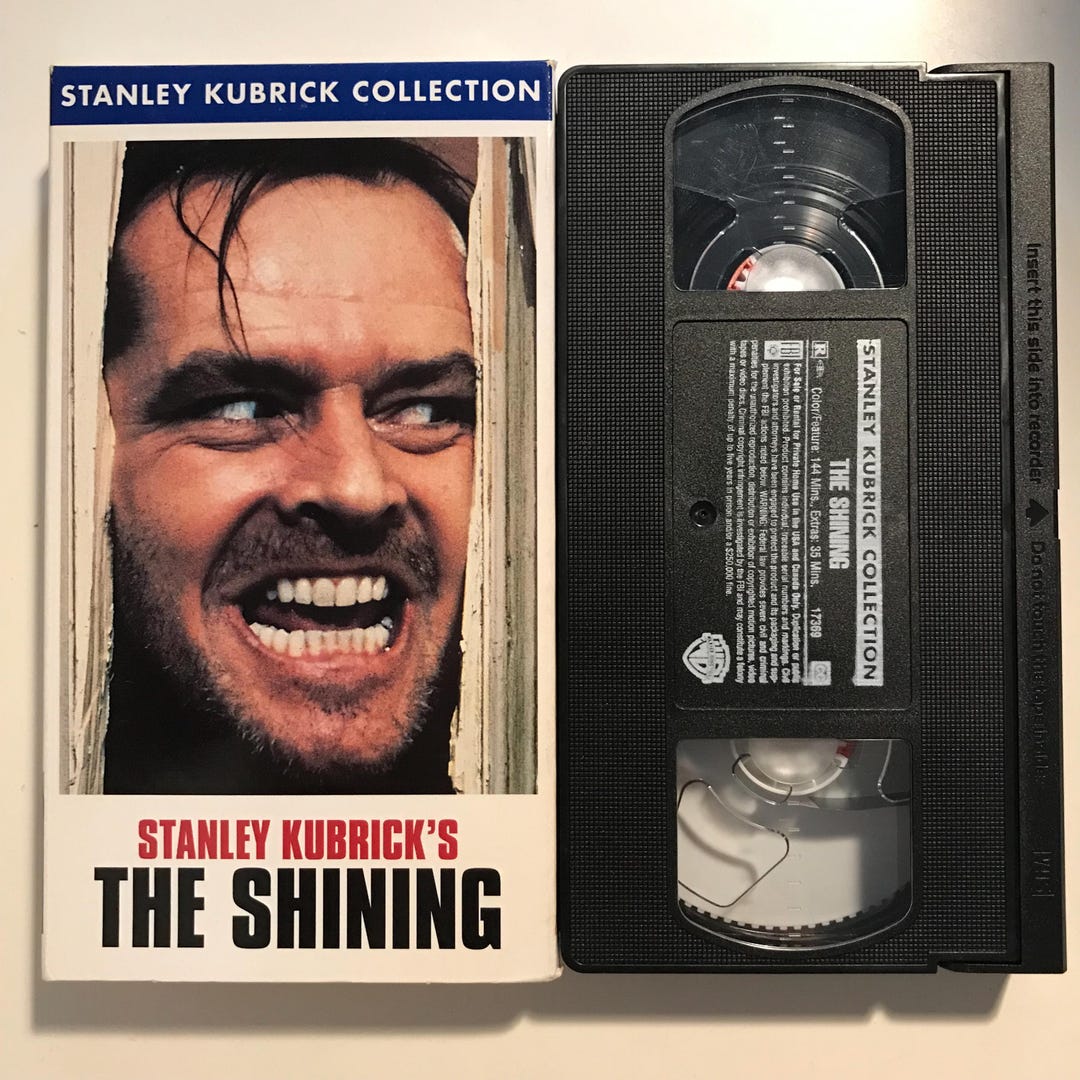The Shining VHS Tape Retro Stephen King Horror 80s Cult Film - Etsy