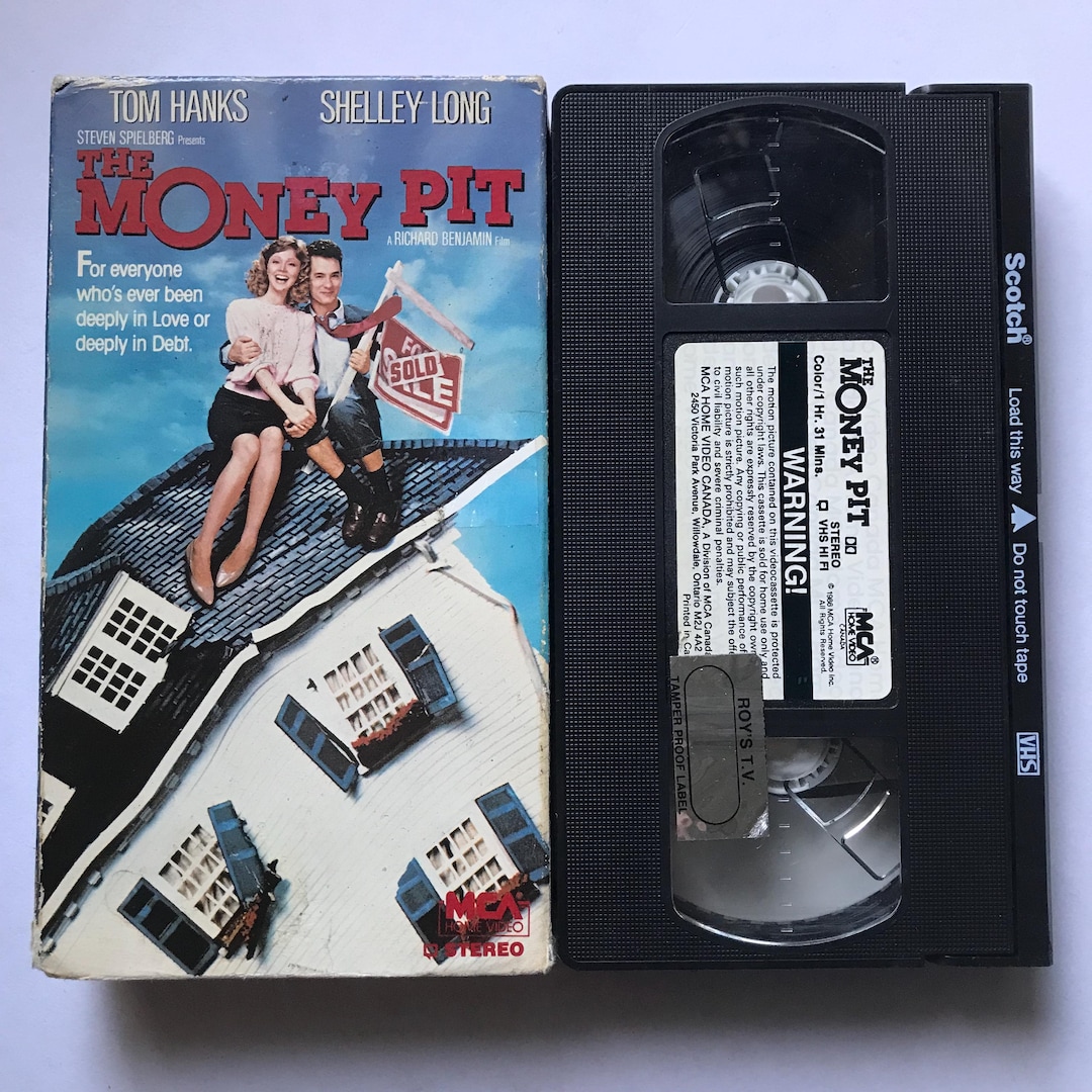 The Money Pit VHS Tape 80s Tom Hanks Shelley Long Comedy - Etsy