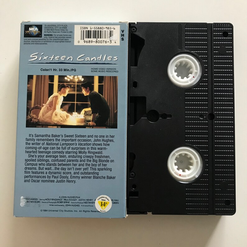 Vintage Sixteen Candles VHS Tape 80s John Hughes Cult Comedy Gift - Etsy