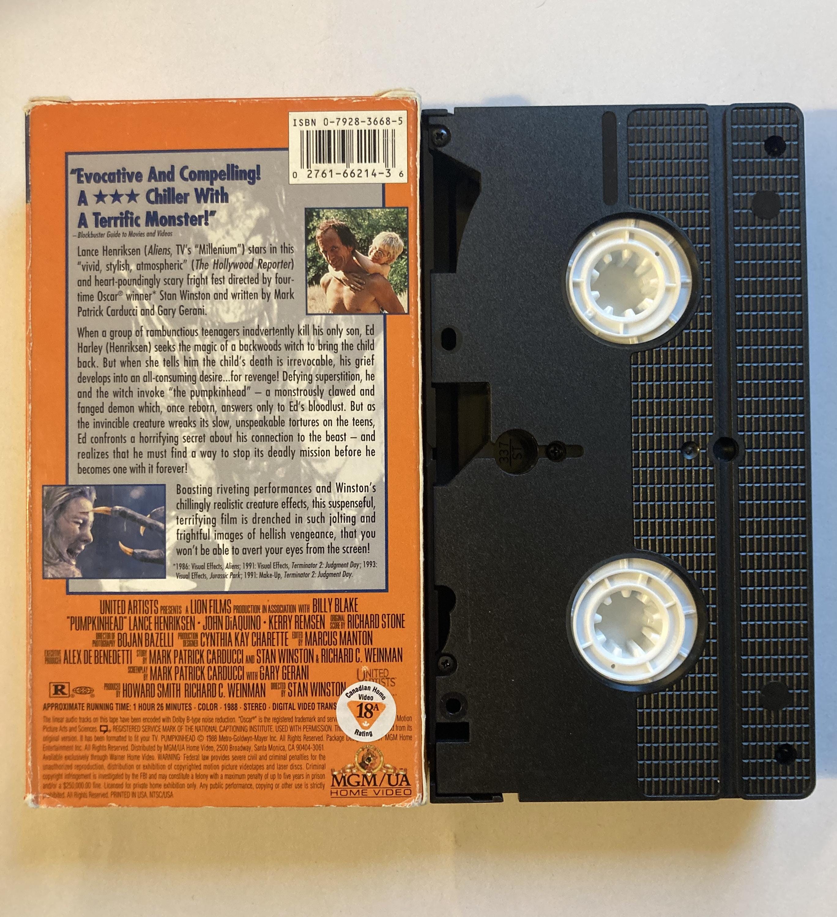 Pumpkinhead VHS Tape Retro 80s Creature Horror - Etsy