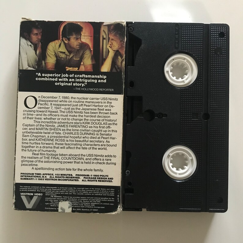 The Final Countdown VHS Tape Vestron Video 80s Adventure - Etsy