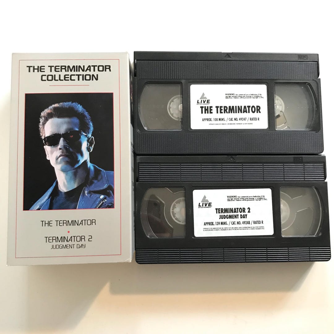 The Terminator Collection 1 & 2 VHS Set Judgment Day VHS Set Retro 80s ...