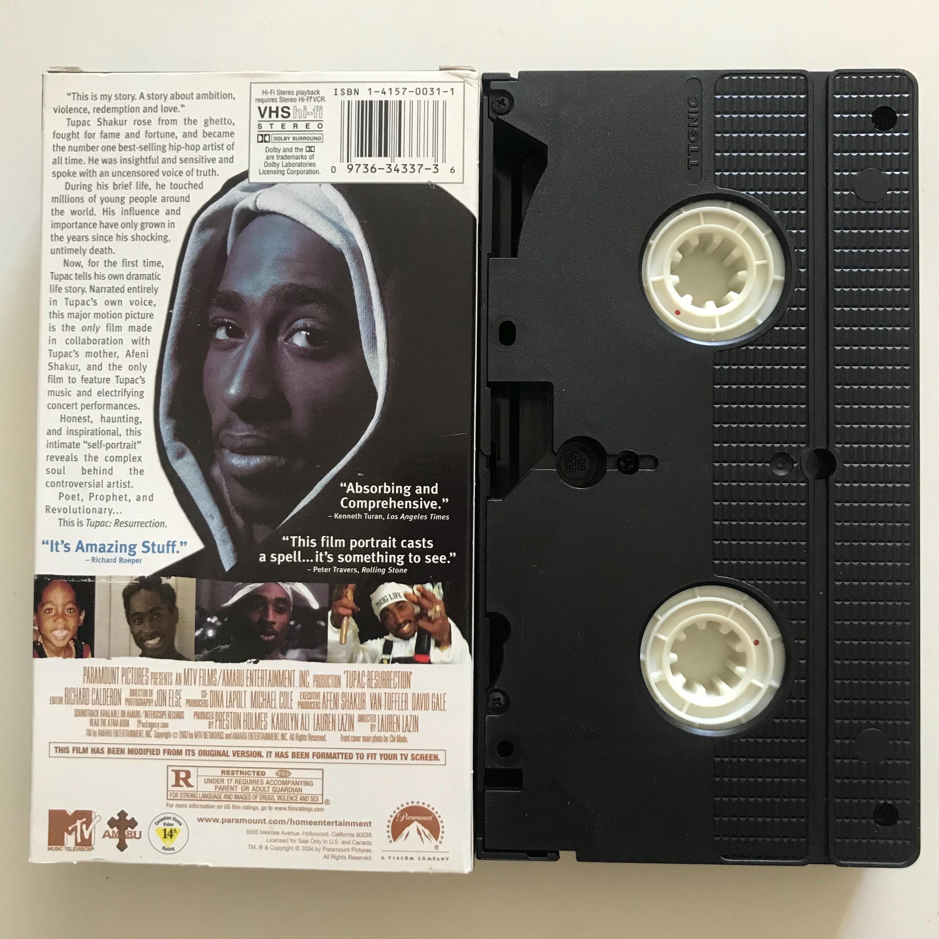 Tupac Resurrection VHS Tape 2003 Documentary Biography Hip Hop Gift - Etsy