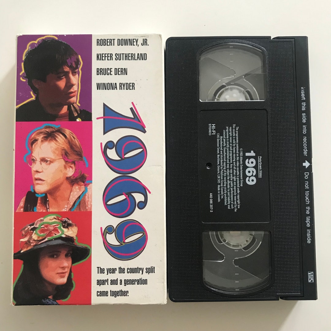 1969 VHS Tape 80s Robert Downey Jr. Winona Ryder 60s Era - Etsy