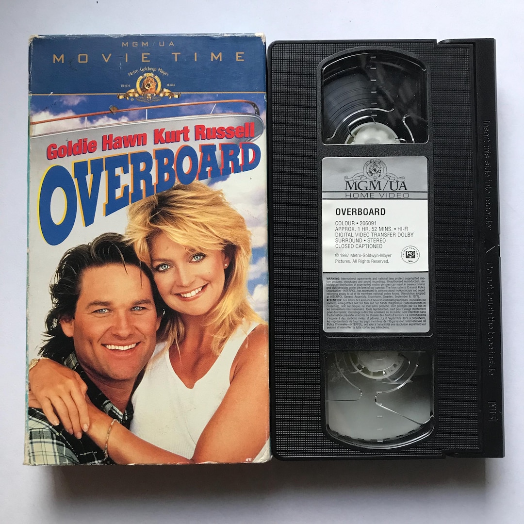 Overboard VHS Tape Goldie Hawn Kurt Russell 80s Screwball Comedy - Etsy