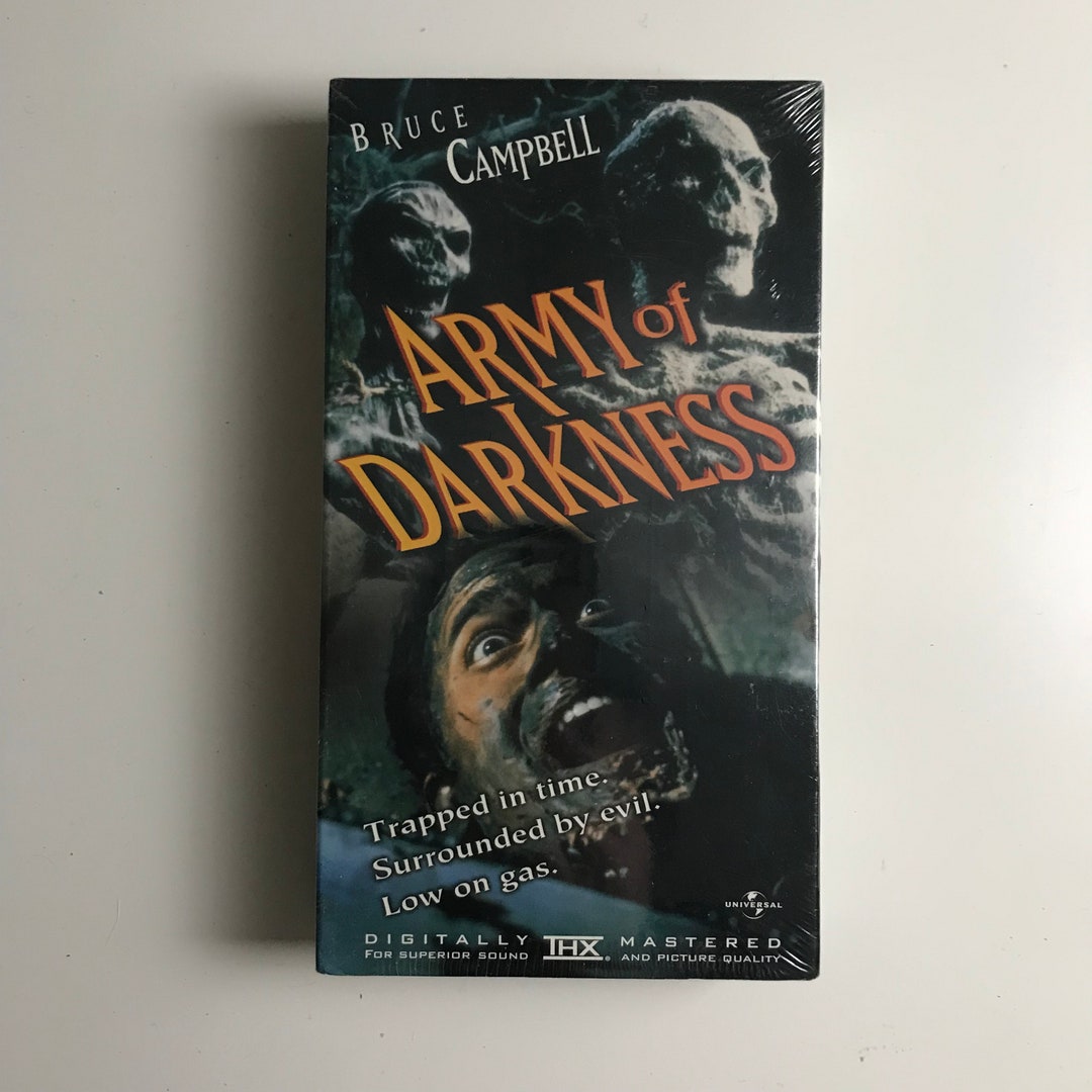 Vintage Army of Darkness VHS Tape 90s Cult Horror Evil Dead Factory SEALED Video - Etsy