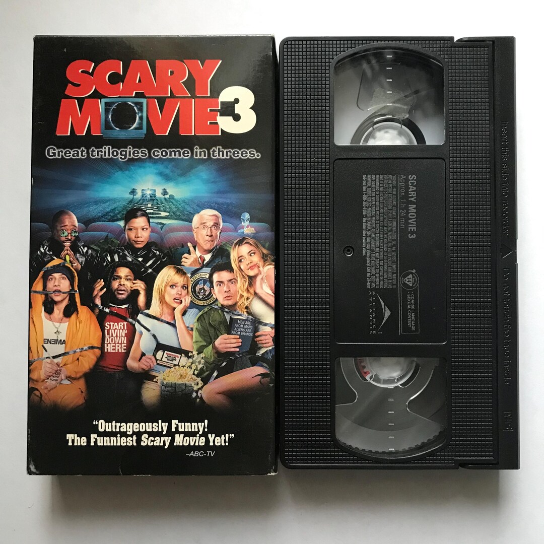 Scary Movie 3 VHS Tape 2004 Horror Spoof Comedy Charlie Sheen - Etsy