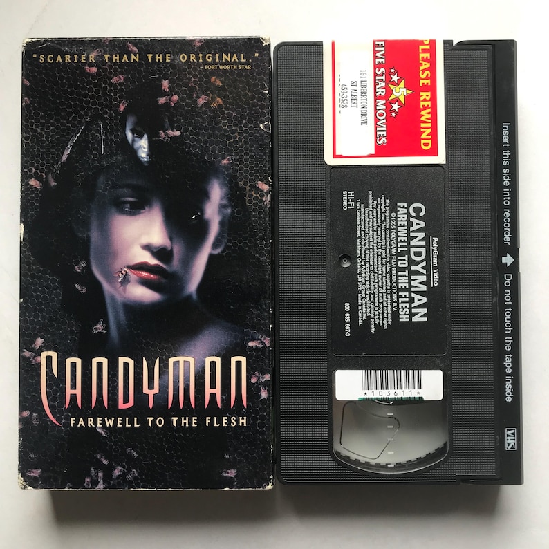 Candyman Farewell to the Flesh VHS Tape 90s Horror Slasher Tony Todd - Etsy