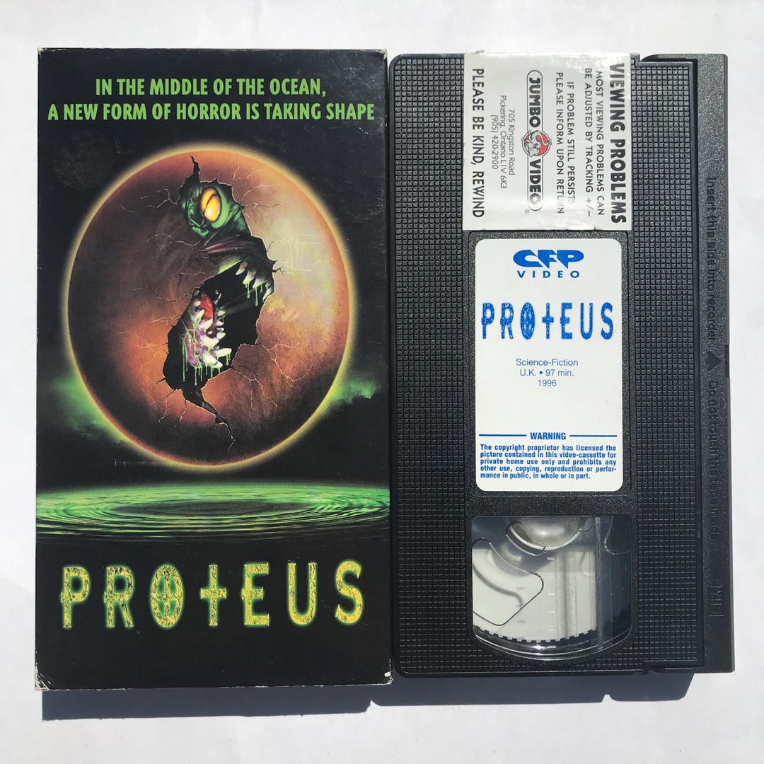 Proteus VHS Tape 90s Horror Sci-fi Monster Movie - Etsy