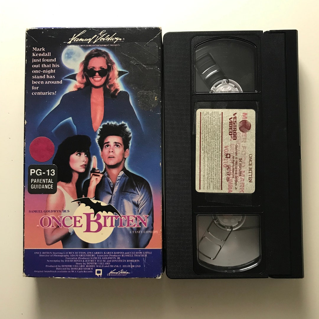 Once Bitten VHS Tape Vestron Video 80s Jim Carrey Comedy - Etsy