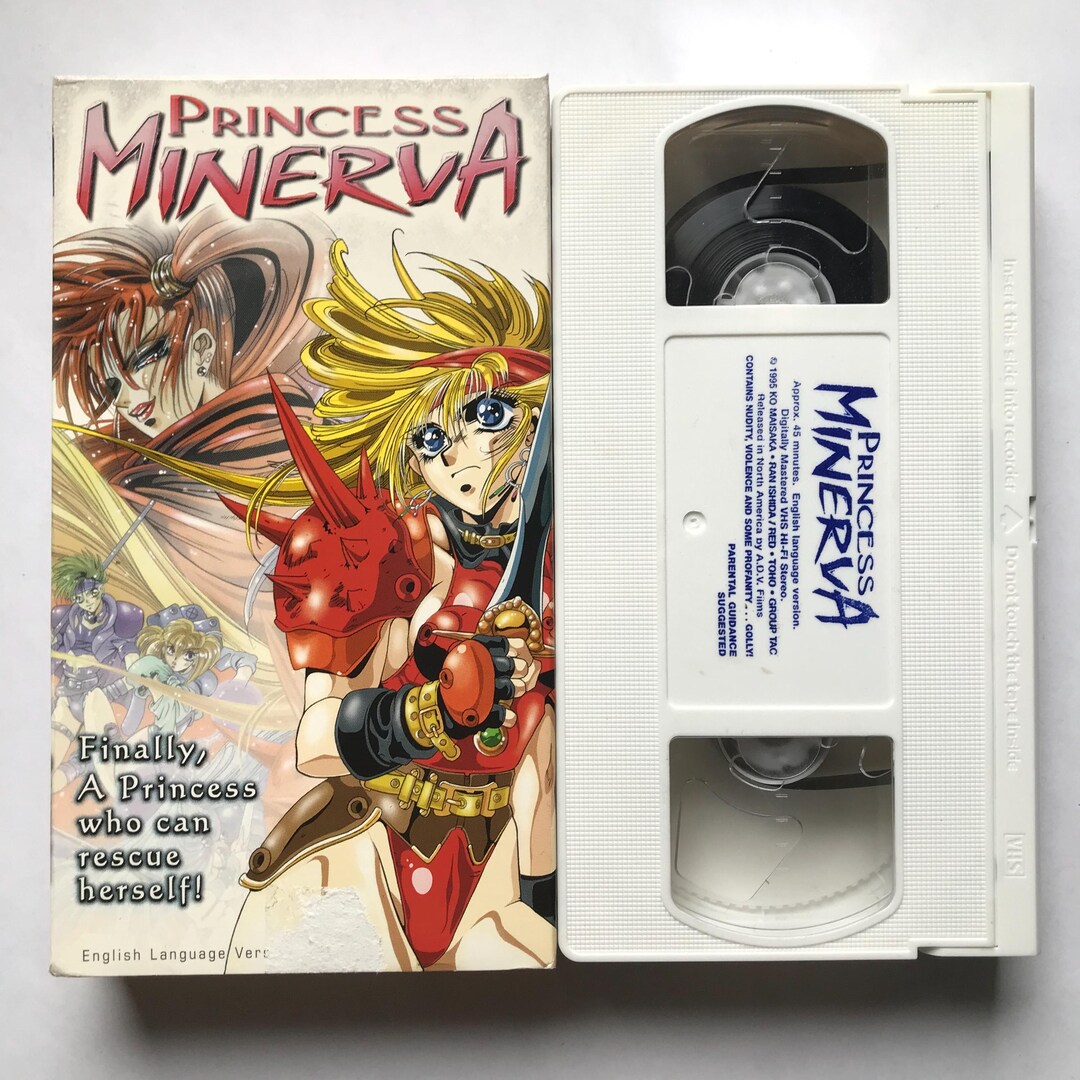 Princess Minerva VHS Tape ADV Films 1995 90s Anime Animation - Etsy