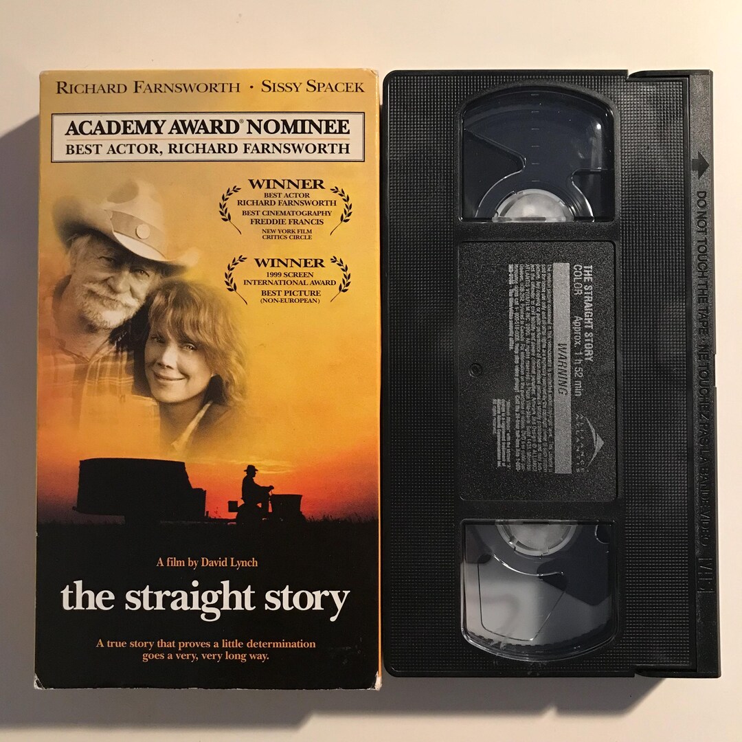 The Straight Story VHS Tape 90s David Lynch Sissy Spacek - Etsy
