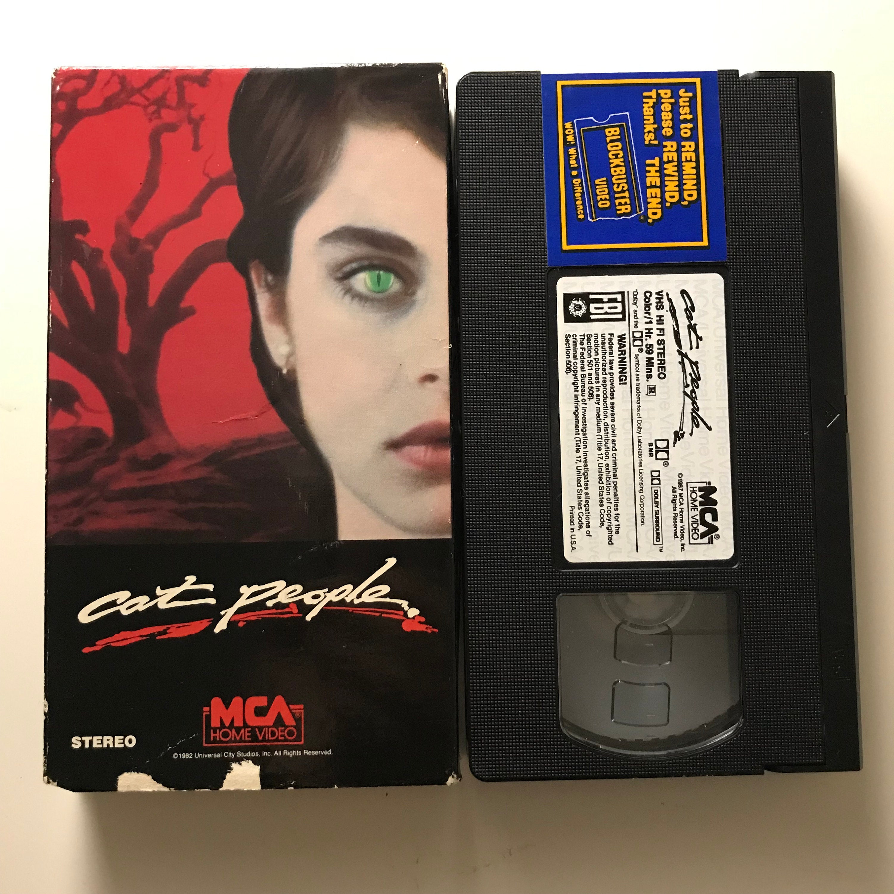 Vintage Cat People VHS Tape MCA Home Video 80s Horror - Etsy