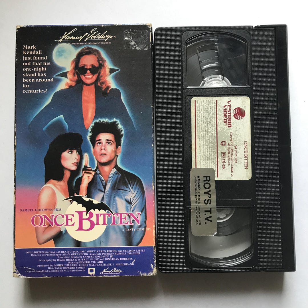 Once Bitten VHS Tape Vestron Video 80s Jim Carrey Comedy - Etsy