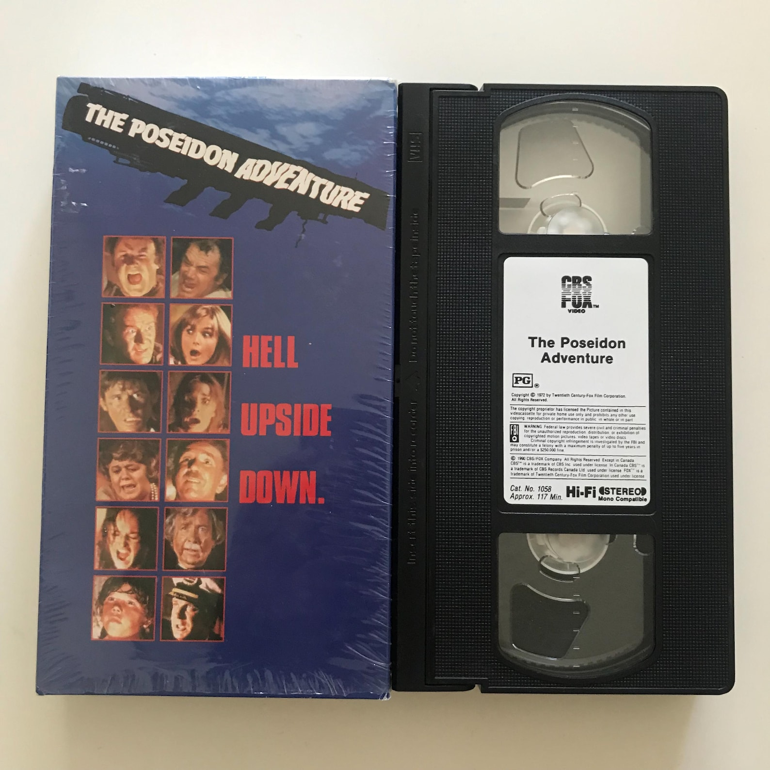 The Poseidon Adventure VHS Tape 70s Classic Underwater Action Cult Film ...