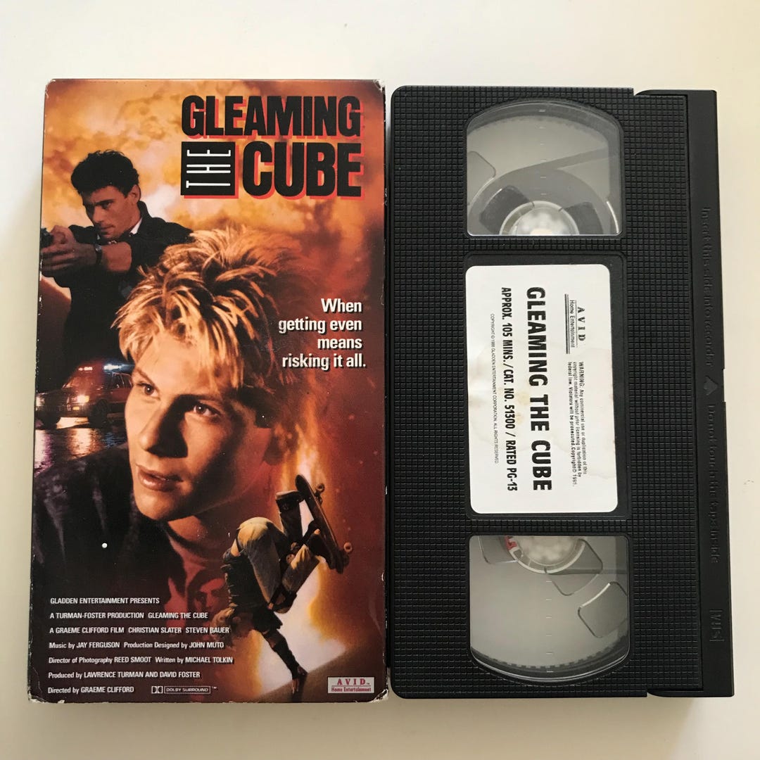 Gleaming the Cube VHS Tape 80s Christian Slater Skateboarding Retro ...