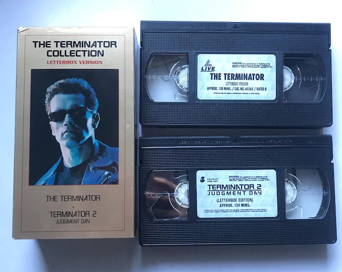The Terminator Collection 1 & 2 VHS Set Judgment Day VHS Set Retro 80s ...