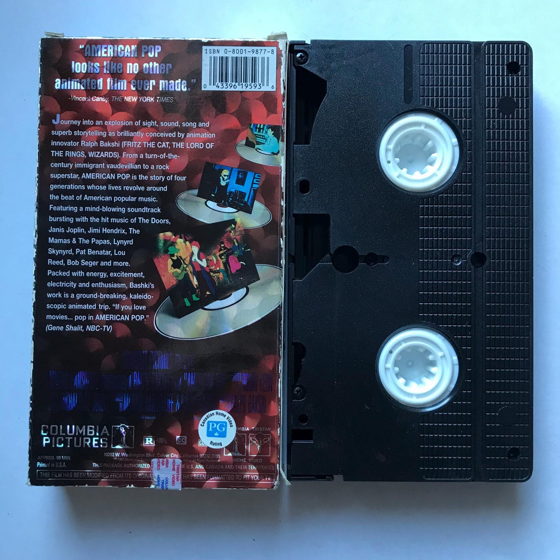 American Pop VHS Tape Retro 80s Animation Musical Ralph Bakshi - Etsy