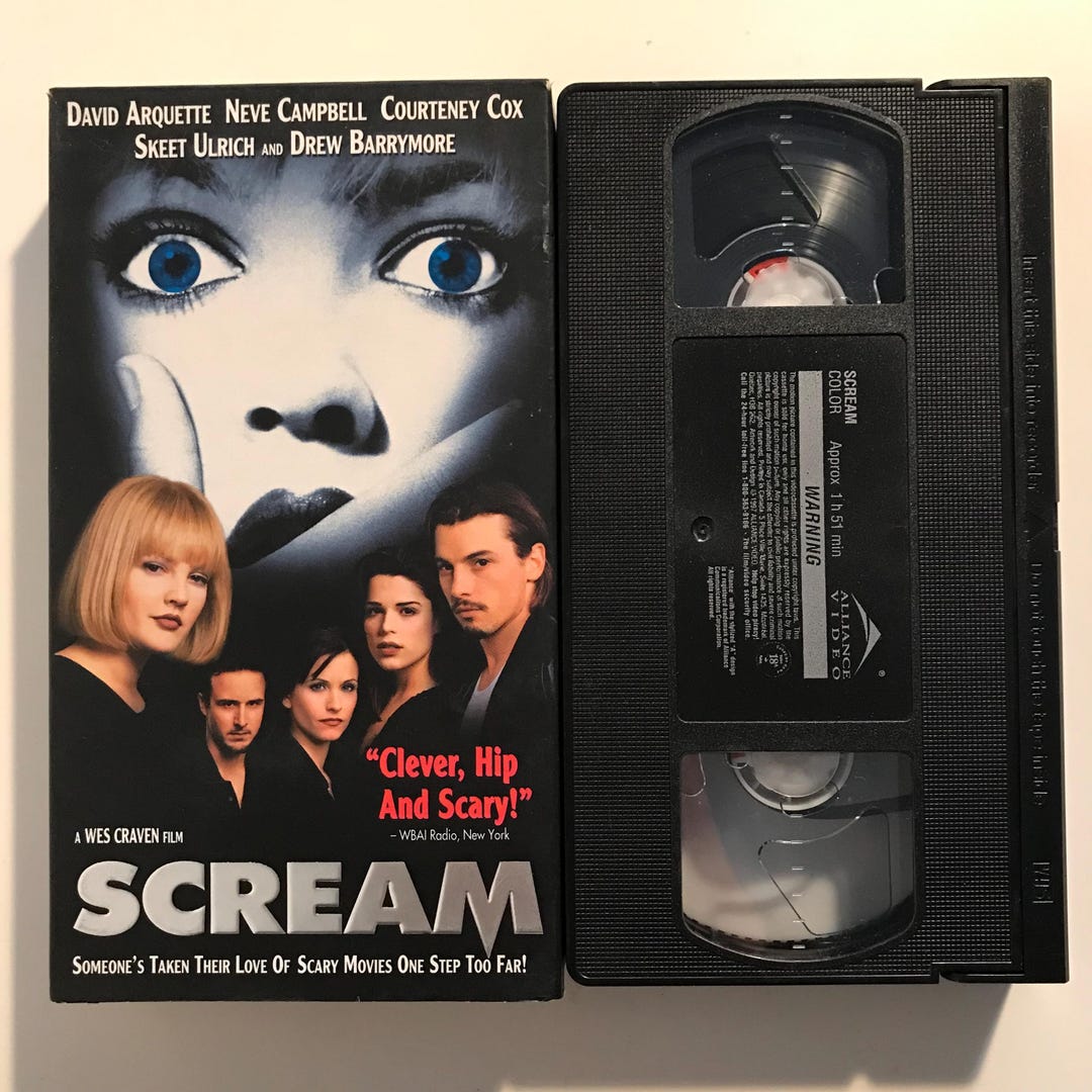 Vintage Scream VHS Tape Cult Horror 90s Nostalgia - Etsy