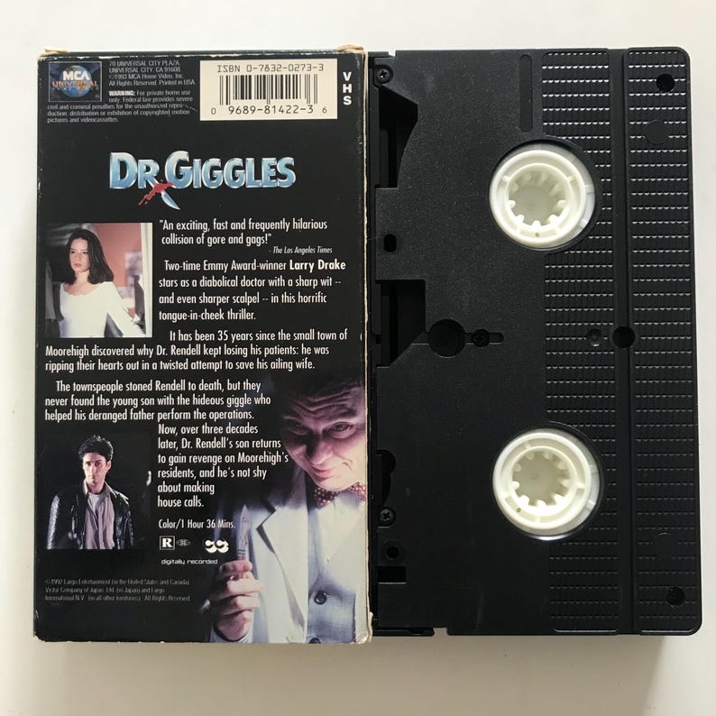 Dr. Giggles VHS Tape 90s Horror Nostalgia Slasher Flick - Etsy