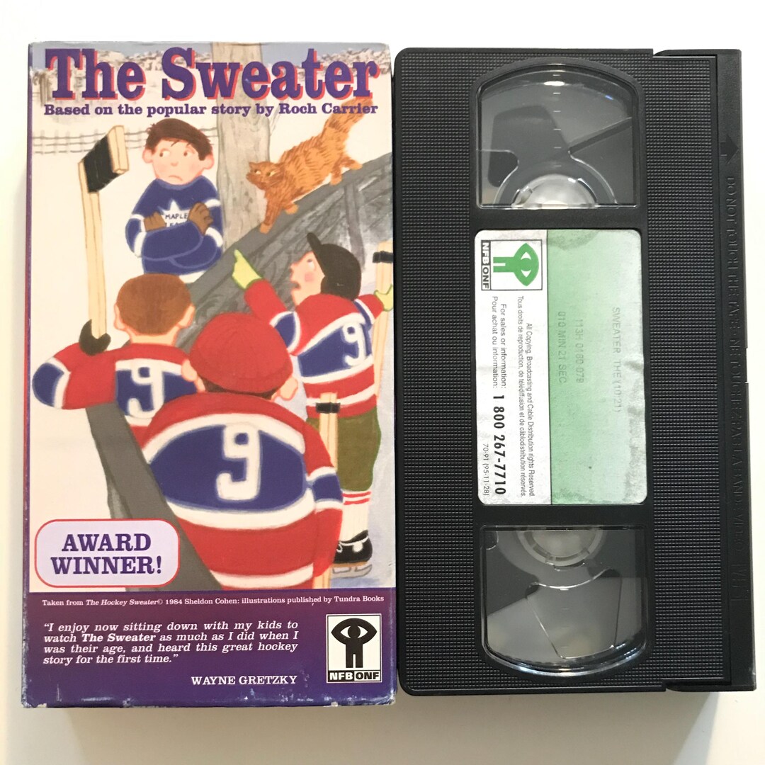 The Sweater VHS Tape 1980 Animated Canadian Short Film Roch Carrier ...
