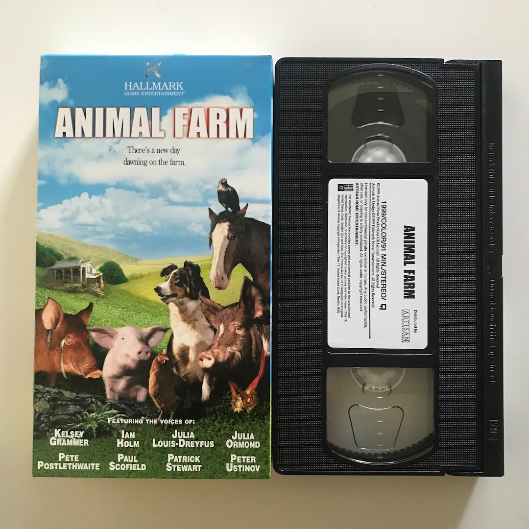 Animal Farm VHS Tape 1999 90s Hallmark George Orwell Jim Henson - Etsy