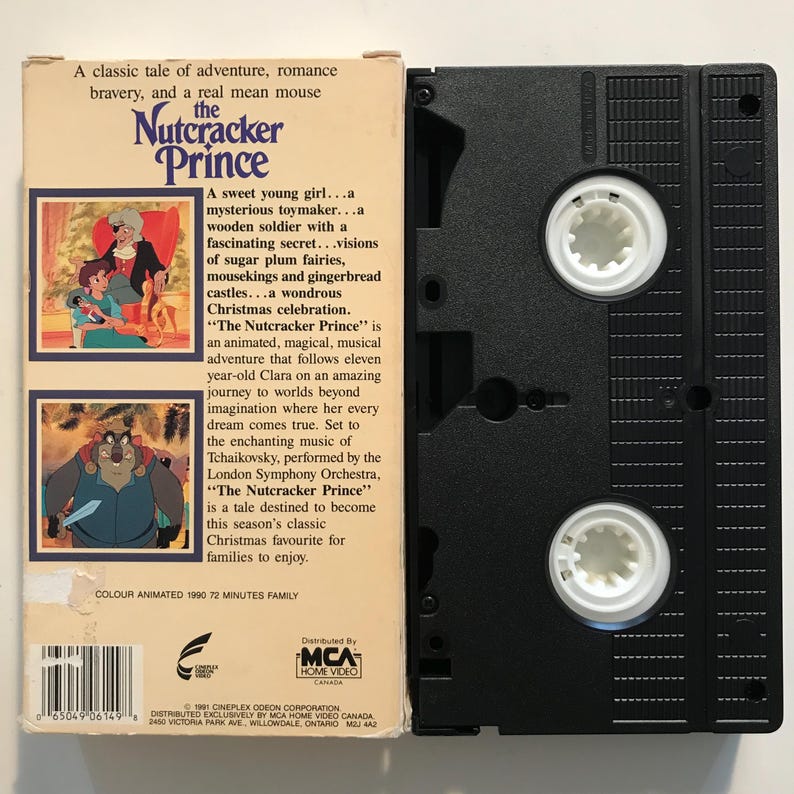 The Nutcracker Prince VHS 90s Christmas Holiday Animation Nostalgic - Etsy