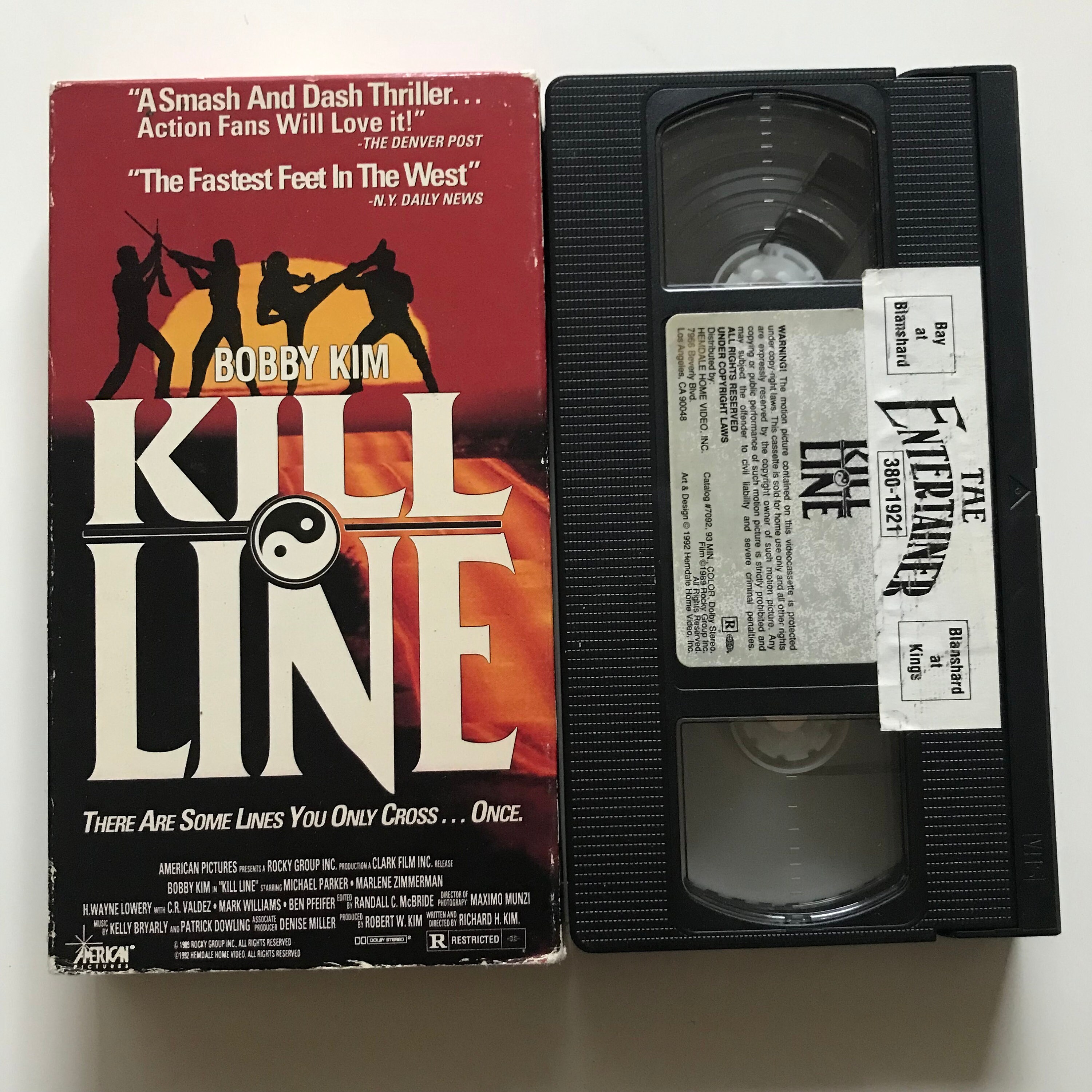 Kill Line VHS Tape Bobby Kim 90s Action Martial Arts - Etsy