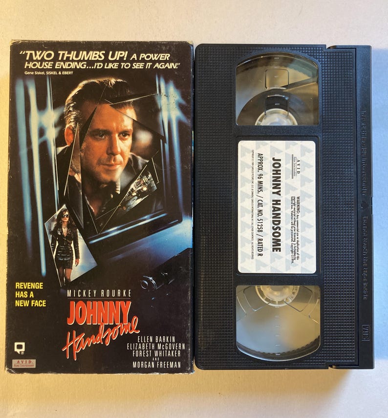Johnny Handsome VHS Tape Mickey Rourke Ellen Barkin Walter Hill Neo ...