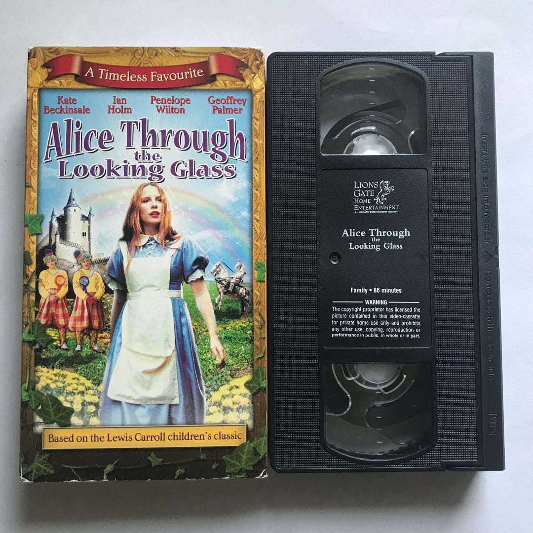 Alice Through the Looking Glass VHS Tape Kate Beckinsale 90s Live ...