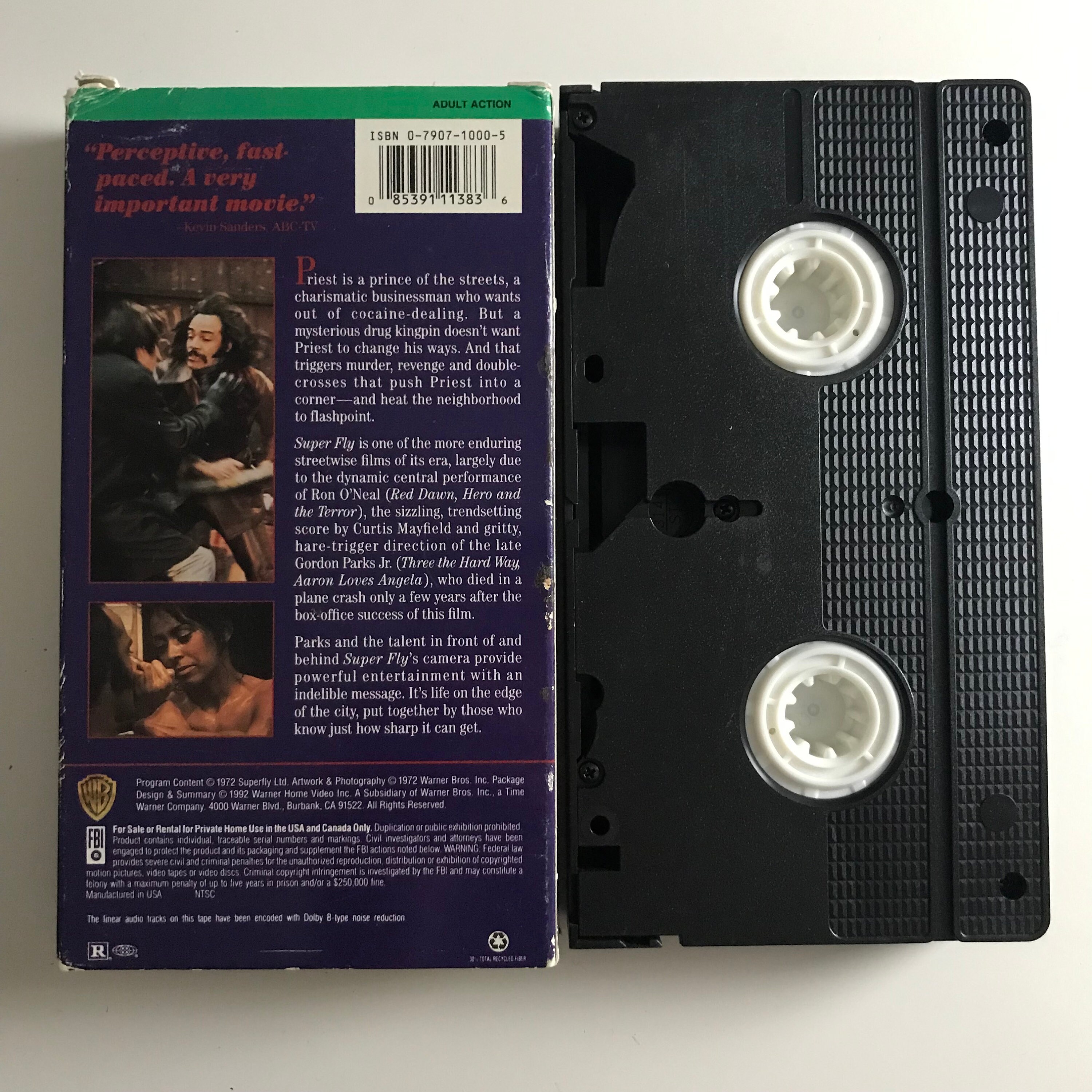 Vintage Super Fly VHS Tape Warner Bros 70s Blaxploitation Flick - Etsy