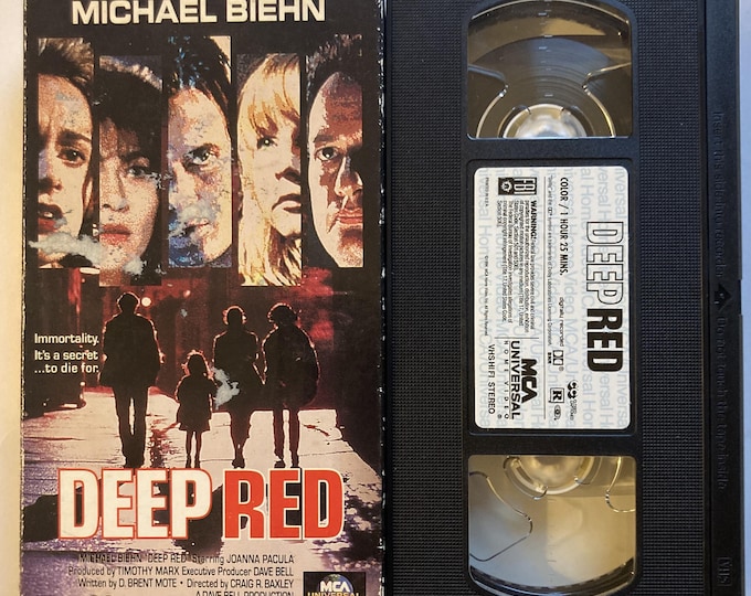 Deep Red VHS Tape 1994 Michael Biehn 90s Sci-fi Thriller - Etsy