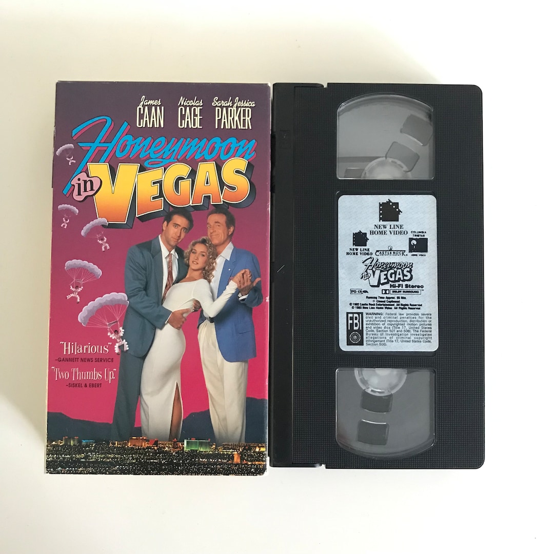 Honeymoon in Vegas VHS Tape 90s Video Nicolas Cage James Caan - Etsy