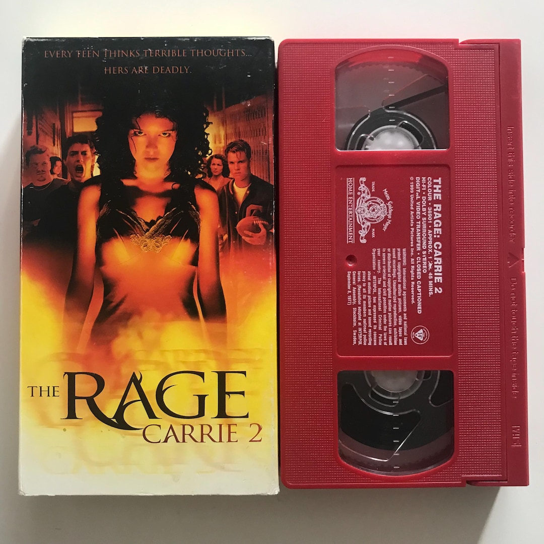 The Rage Carrie 2 VHS Tape 1999 Supernatural Horror Film Sequel - Etsy