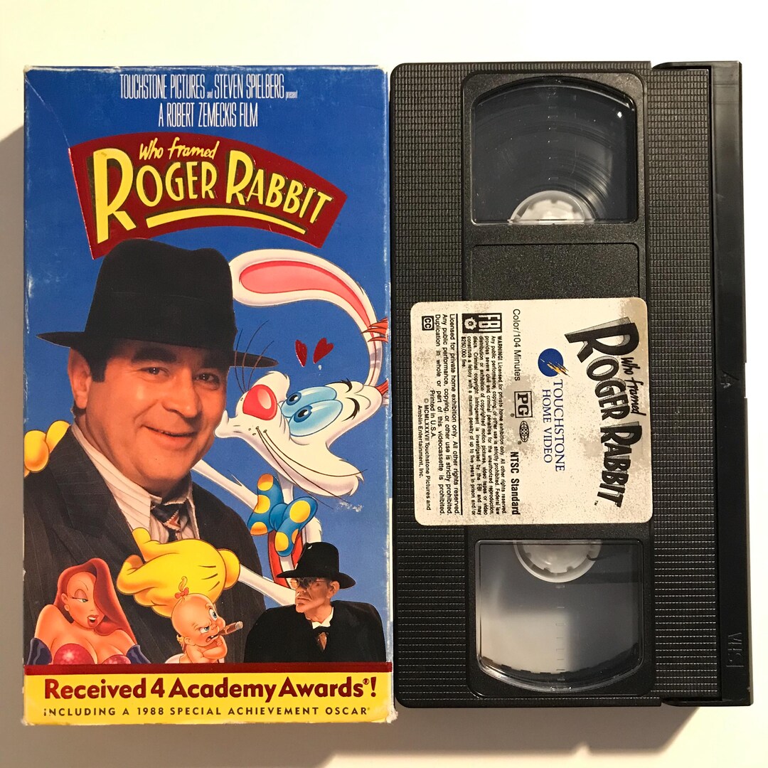 Who Framed Roger Rabbit VHS Tape 80s Nostalgia Animation Cult Film - Etsy
