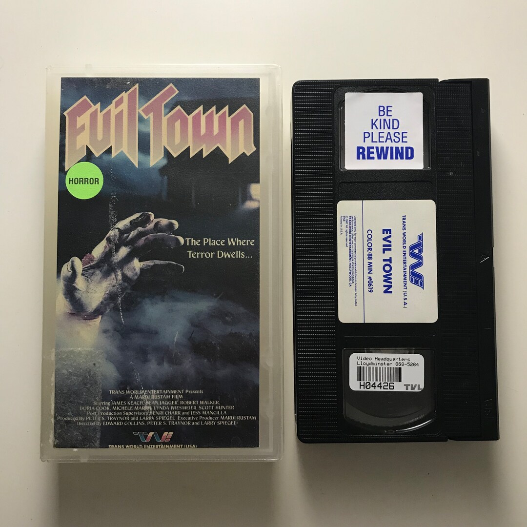 Evil Town VHS Tape 80s Horror Cult Video Store Rental - Etsy