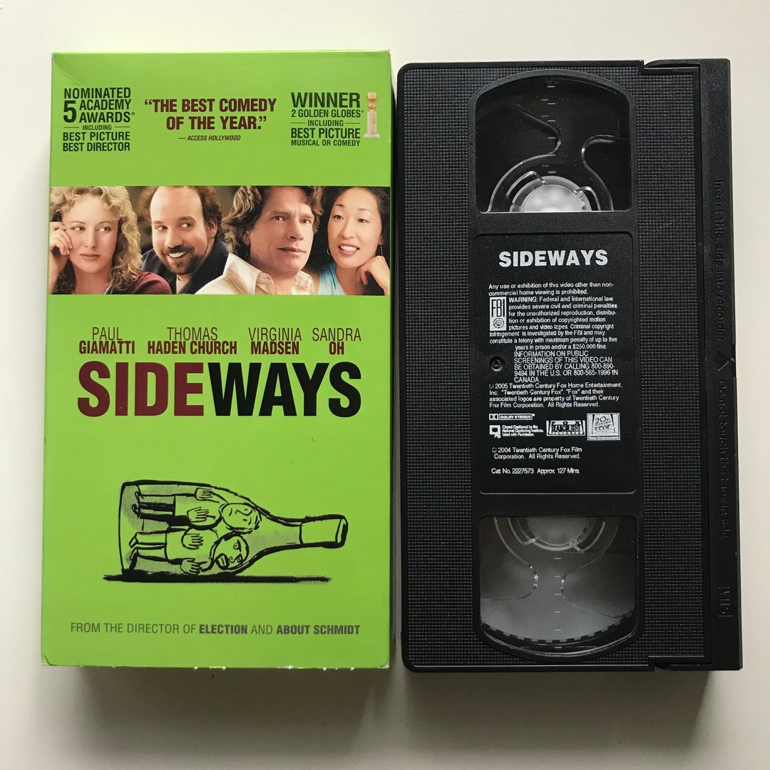 Sideways VHS Tape 2004 Comedy Paul Giamatti Late Release - Etsy