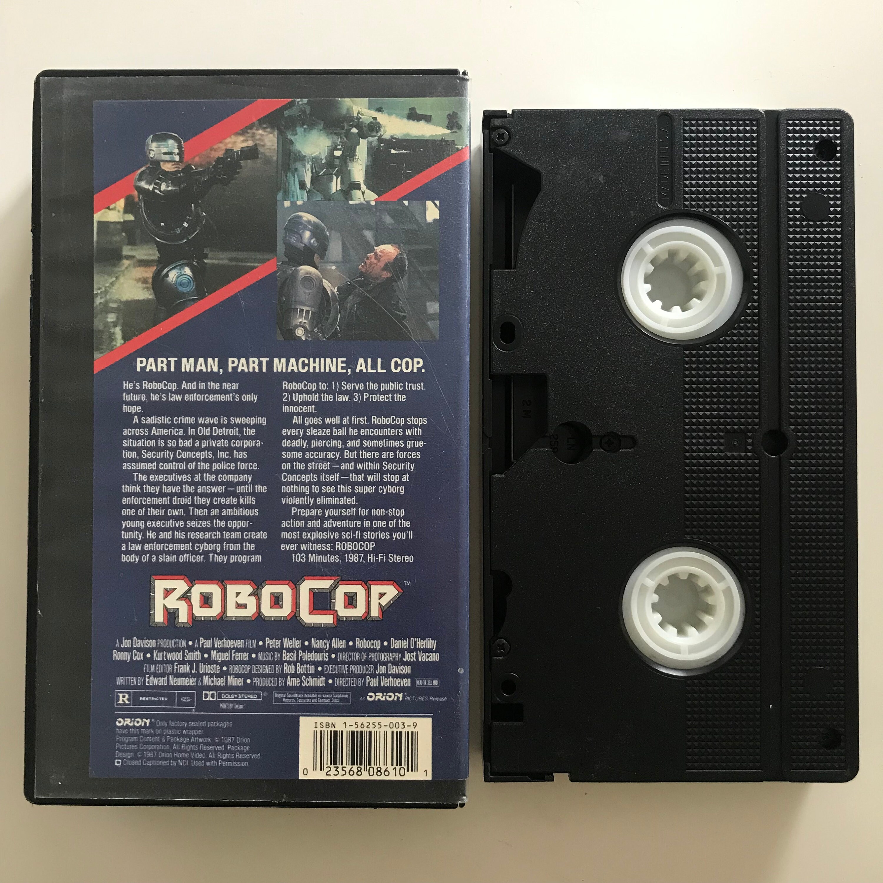 Vintage Robocop VHS Tape 80s Cult Film Sci-fi Nostalgia - Etsy