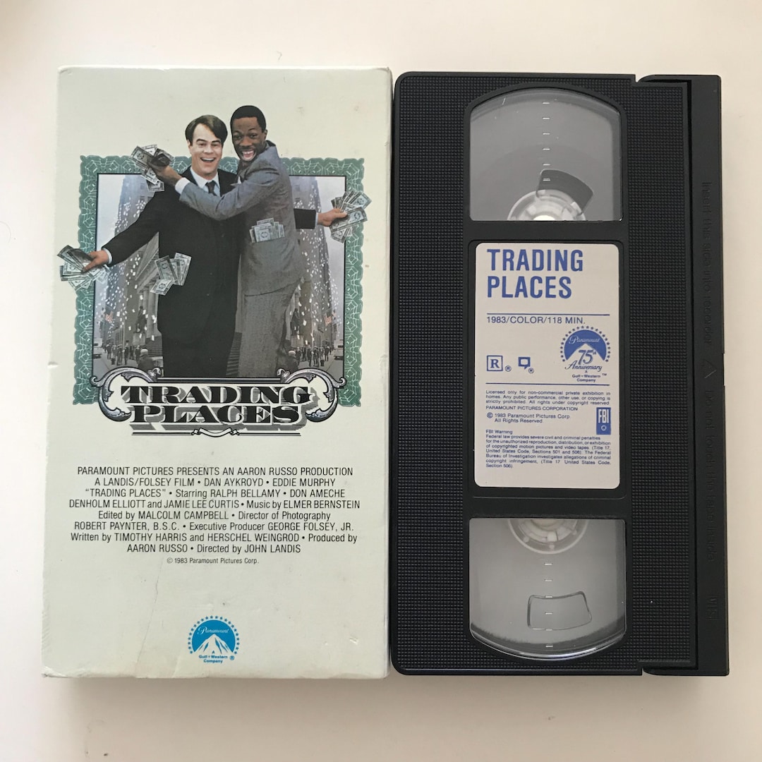 Trading Places VHS Tape 80s Eddie Murphy Dan Aykroyd Comedy - Etsy