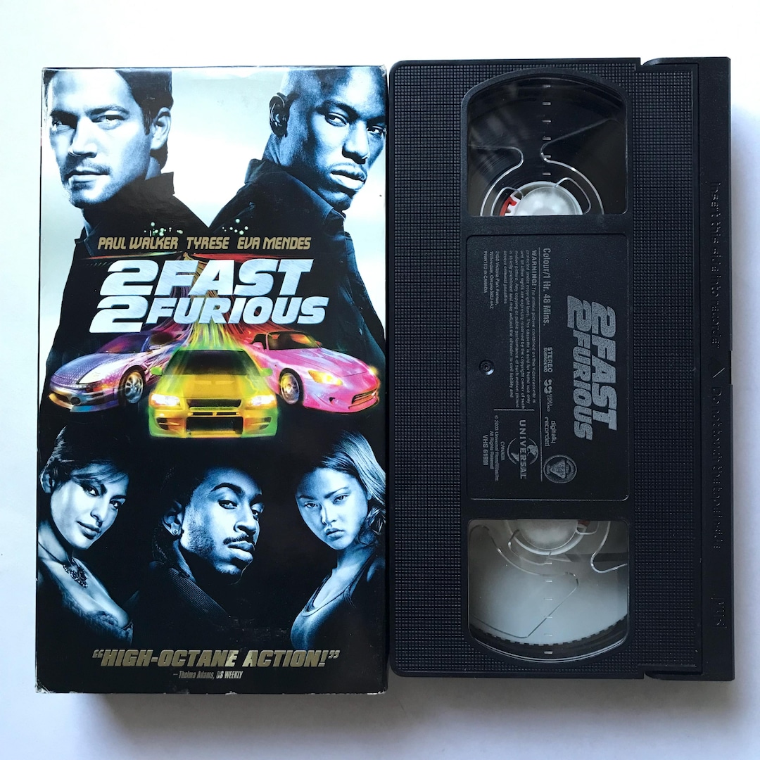 2 Fast 2 Furious VHS Tape 2000s Paul Walker Tyrese Eva Mendes - Etsy